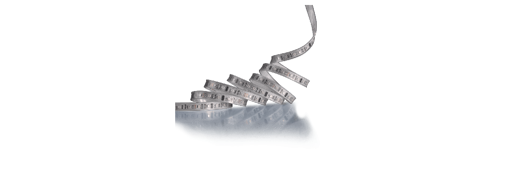 LED Profile aus Aluminium mit weißer diffuser Abdeckung