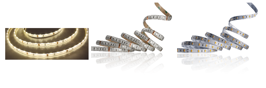 LED Profile aus Aluminium mit weißer diffuser Abdeckung